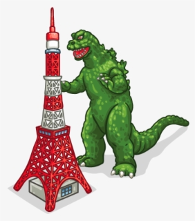 Tower Clipart Green - Japan Tokyo Tower Cartoon , Free Transparent ...