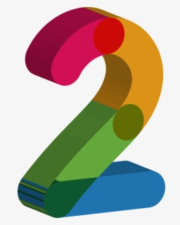 Blue Number Two Transparent Png Clip Art Image - Two Clipart ...