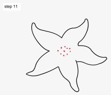 Drawing Starfish Simple - Line Art , Free Transparent Clipart - ClipartKey