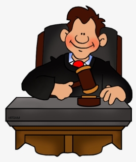 Clip Art Bad Jury Clipart - Judge Cartoon With Transparent Background ...
