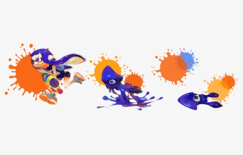 Splatoon Inklings - Inkling Turning Into A Squid , Free Transparent ...