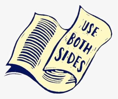 Use Both Side Of Paper , Free Transparent Clipart - ClipartKey