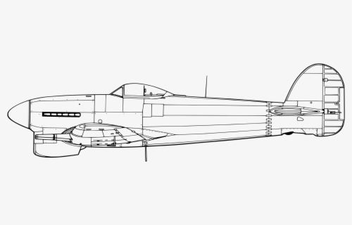 Propeller Driven Aircraft,line Art,angle - Planes Outline , Free ...