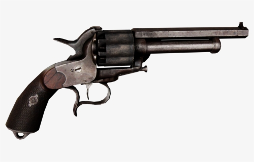 Gun Clip Art Revolver - Black And White Revolver Png , Free Transparent ...