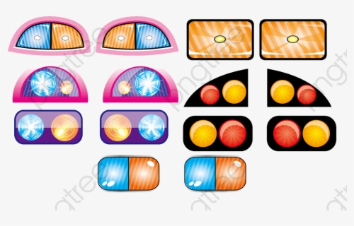 Led Lights Png - Cartoon Car Headlights Clipart , Free Transparent ...