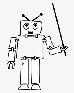 How To Draw Robot - Easy Drawing Of A Robot , Free Transparent Clipart ...