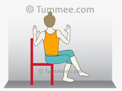 Relax Clipart Seated Yoga - Ardha Matsyendrasana On Chair , Free ...