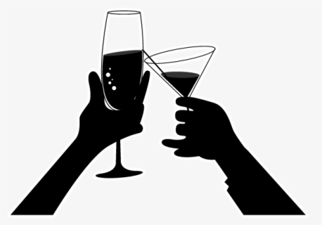 Silhouette Png Download - Cheers Silhouette Png Transparent , Free ...