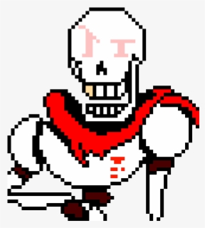 Papyrus"s Face By Axis-strike - Undertale Papyrus Head Sprite , Free ...