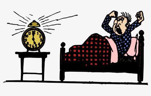 Wake Up At 6am Cartoon Clipart , Png Download - Awake Asleep , Free ...
