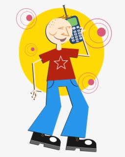 Boy On A Cell Phone Clipart Gif - Clip Art , Free Transparent Clipart ...