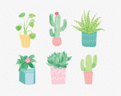 Cactus Clipart Succulent - Kawaii Cute Cactus Drawing , Free ...