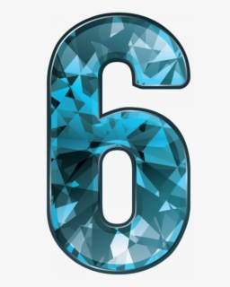 Blue Crystal Number Four Png Clipart Image - Blue Crystal Numbers Png ...