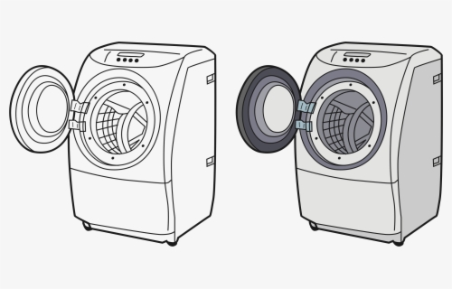 Washing Machine Clipart White Whale - Laundry Whale , Free Transparent ...