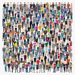58381 - Crowd Of People Transparent Background , Free Transparent ...
