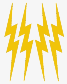 Lightning Bolt Yellow With Black Outline - Lightning Bolt Transparent ...
