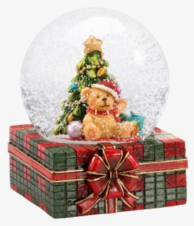 Christmas Tree Snow Globe Transparent Png Clip Art - Christmas Snow ...