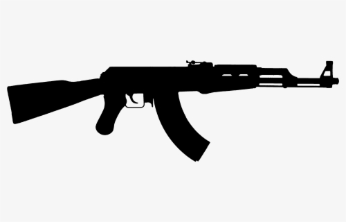 Transparent Rifle Silhouette Png - Ak 47 Sticker , Free Transparent ...