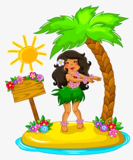 Transparent Hula Dancer Clipart - Hawaiian Dancing Girl , Free ...