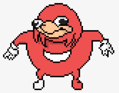 Ugandan Knuckles Minecraft Pixel Art , Free Transparent Clipart ...