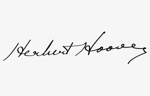 Herbert Hoover Signature , Free Transparent Clipart - ClipartKey