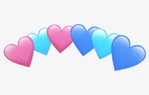 Crown Heart Filter Png - Light Blue Heart Crown Png , Free Transparent ...