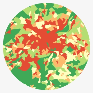 Detailed Population Density Map - Circle , Free Transparent Clipart ...