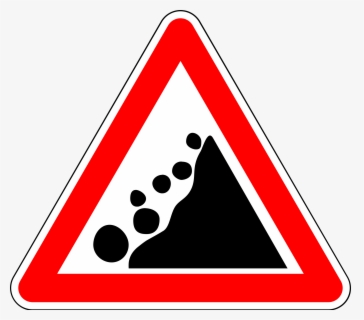 Falling Rocks Road Sign Clipart , Png Download - Watch Out For Sharks ...