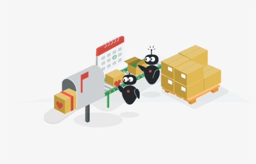 Packing Process At The Distribution Centre Animated , Free Transparent ...