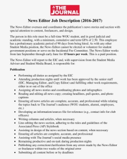 Job Description Cliparts - Roles And Responsibilities Png , Free ...