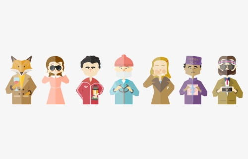 Wes Anderson Characters , Free Transparent Clipart - ClipartKey