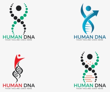 Human Dna And Genetic Logo Design Set - Dna Logo , Free Transparent ...