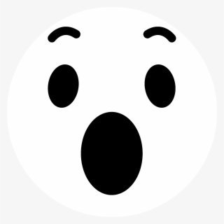 Facebook Wow Emoticon Icon - Wow Reaction Transparent Background , Free ...