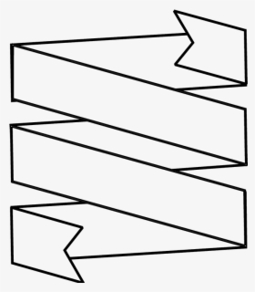 Transparent Ribbon Outline Clipart - Line Art , Free Transparent ...