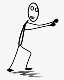 Stick Figure Pushing - Stickman Angry , Free Transparent Clipart ...