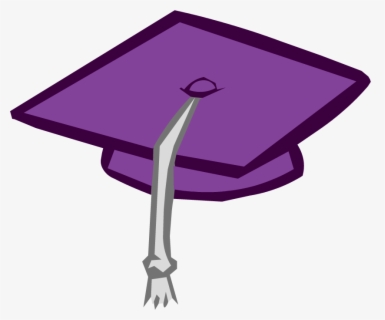 Graduation Cap Clip Art - Purple Cap And Gown Cartoon , Free ...