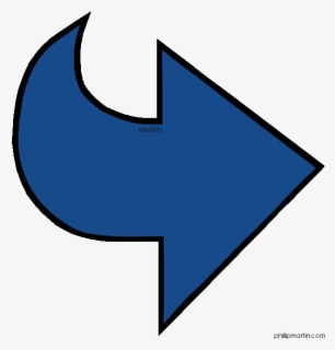 Right Clipart Blue Arrow - Curved Arrow Pixel Gif , Free Transparent ...