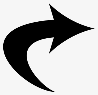 Transparent Bent Arrow Png - Curve Arrow Icon Png , Free Transparent ...