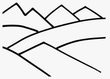Free Mountain Outline Clip Art with No Background - ClipartKey