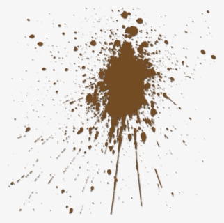 Splash Splatter Brown Foreground - Transparent Background Mud Splatter ...