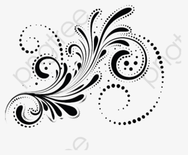 Flower Png Commercial Use - White Swirl Pattern Design Png , Free ...
