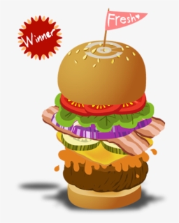 Burger Night Art , Free Transparent Clipart - ClipartKey