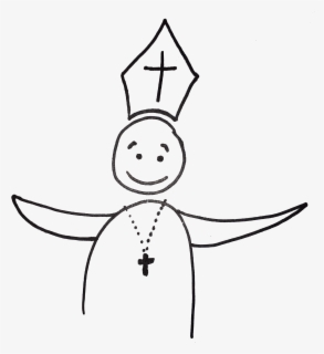 Pope Drawing , Free Transparent Clipart - ClipartKey