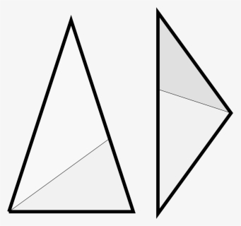 Equilateral Triangle Clip Art , Png Download - White Obtuse Triangle ...