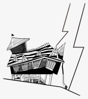 Transparent Home Clipart - Outline House Silhouette Png , Free ...