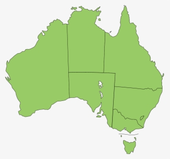 Simple Map Of Australia , Free Transparent Clipart - ClipartKey