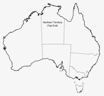 Simple Map Of Australia , Free Transparent Clipart - ClipartKey