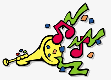 Trumpet New Year Vector Cdr , Free Transparent Clipart - ClipartKey