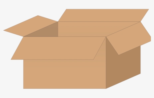 Open Cardboard Box Png Clip Art - Open Box Transparent Background ...