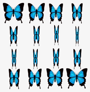 Transparent Animated Butterflies Clipart - Butterfly Sprite , Free ...